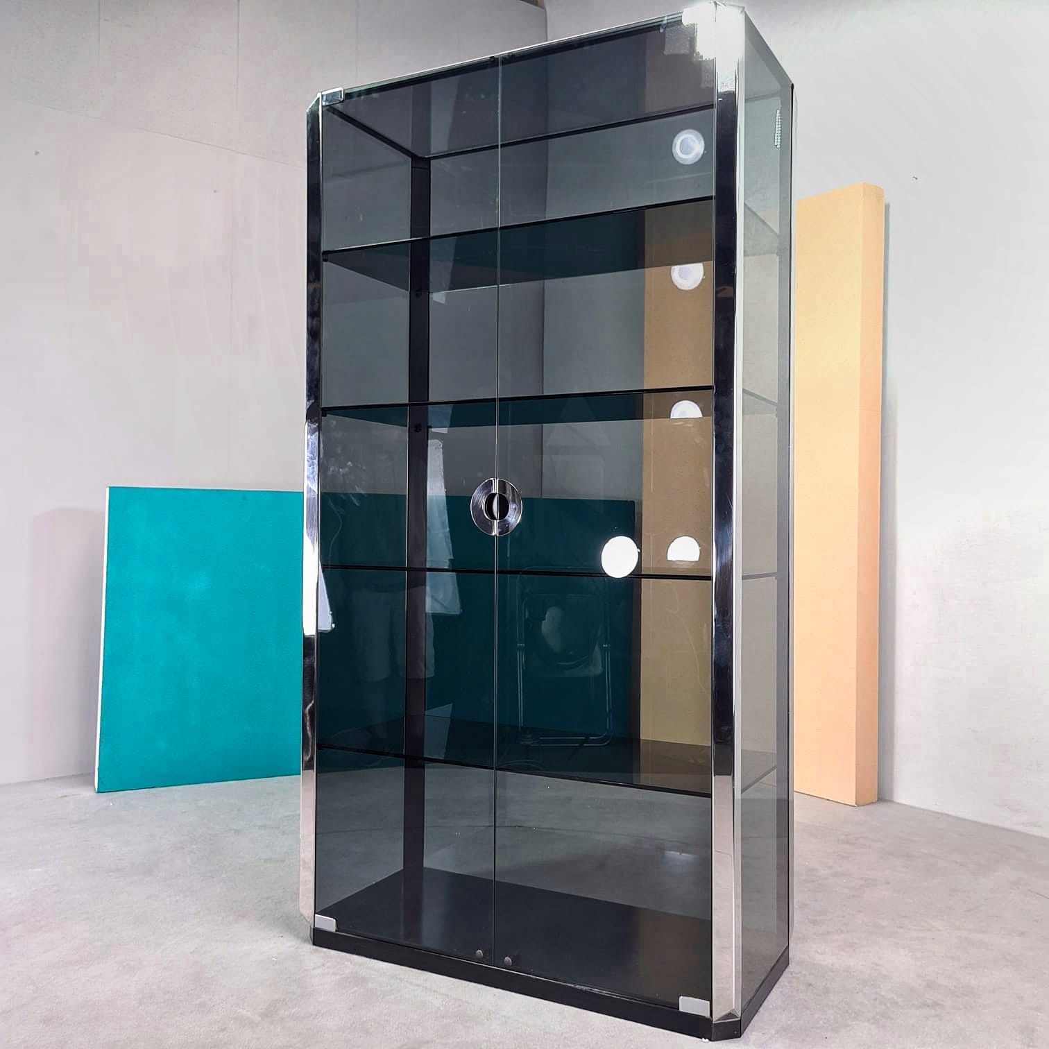 Mobile Vetrina Alto Willy Rizzo per Mario Sabot 1970's – veroraro